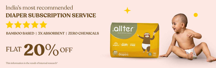 Allter Diapers Subscription at Flat 20% Off