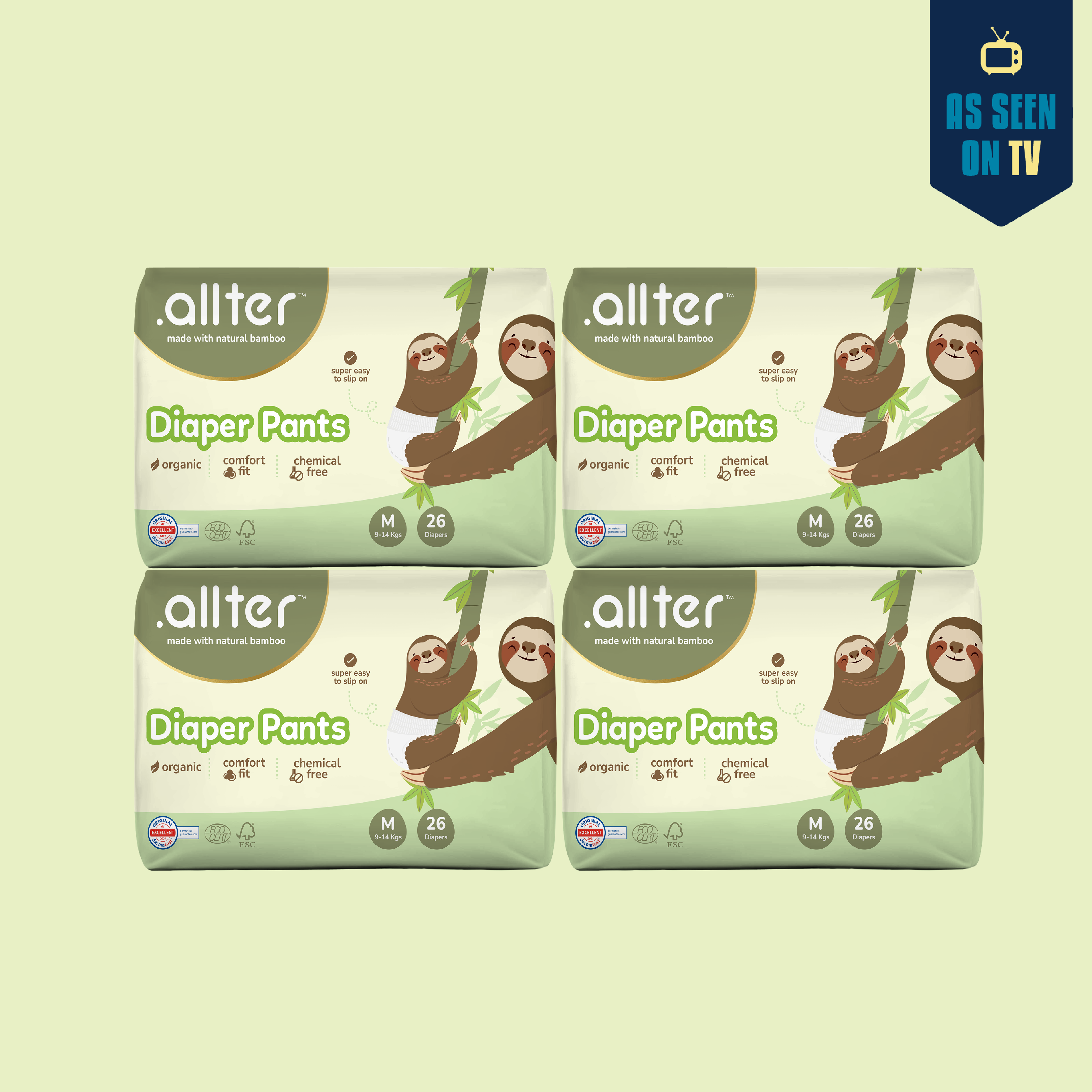 Pack of 4 Diapers Pants Bundle – Allter
