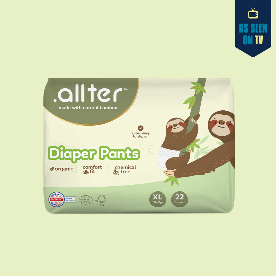 Allter Premium Bamboo Diapers –Soft, Breathable & Leak-Proof