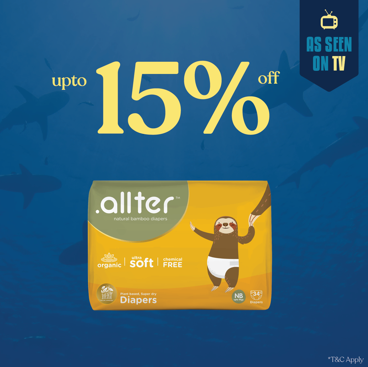 Allter Bamboo Diapers at Lowest Prices